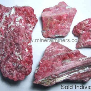 Rhodonite Specimens Natural Color Rhodonite Pink Rhodonite - Etsy