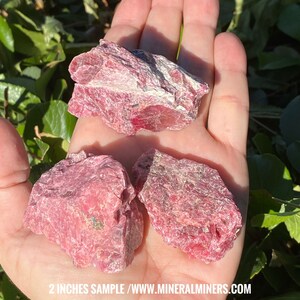 Rhodonite Specimens Natural Color Rhodonite Pink Rhodonite - Etsy