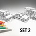 Paper Toy Cars Set 1, Printable Activity Sheets, Paper Craft Kit, Cut ...