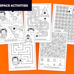15 Space Activities, Printable Activity Bundle, Printable Astronaut ...