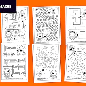 15 Space Activities, Printable Activity Bundle, Printable Astronaut ...