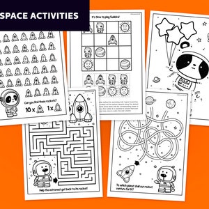 15 Space Activities, Printable Activity Bundle, Printable Astronaut ...