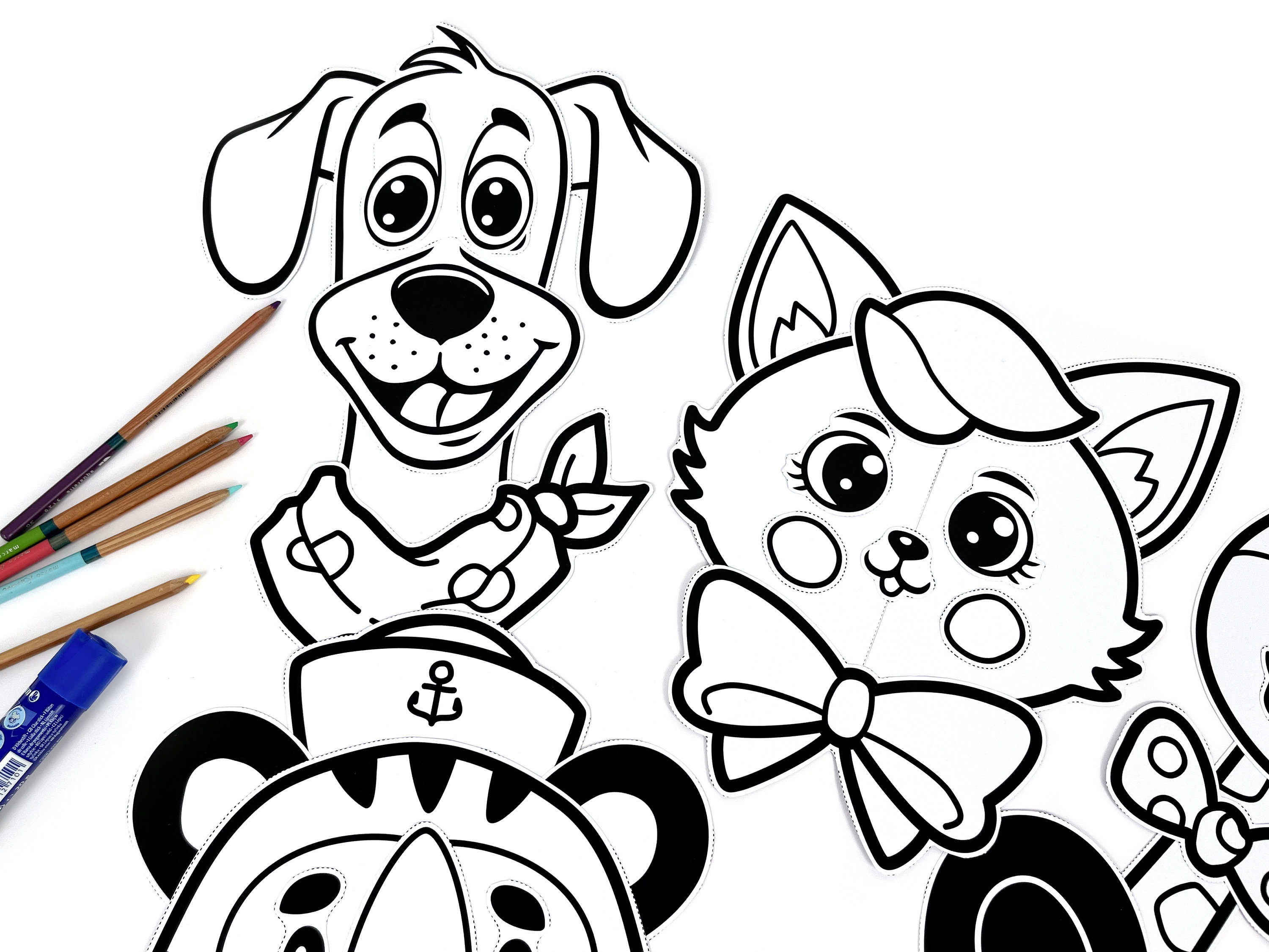 Paper Animals | Printable Craft Activity for Kids | Digital Download ...