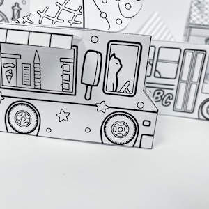 Paper Toy Cars Set 1, Printable Activity Sheets, Paper Craft Kit, Cut ...