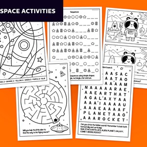 15 Space Activities, Printable Activity Bundle, Printable Astronaut ...