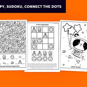 15 Space Activities, Printable Activity Bundle, Printable Astronaut ...