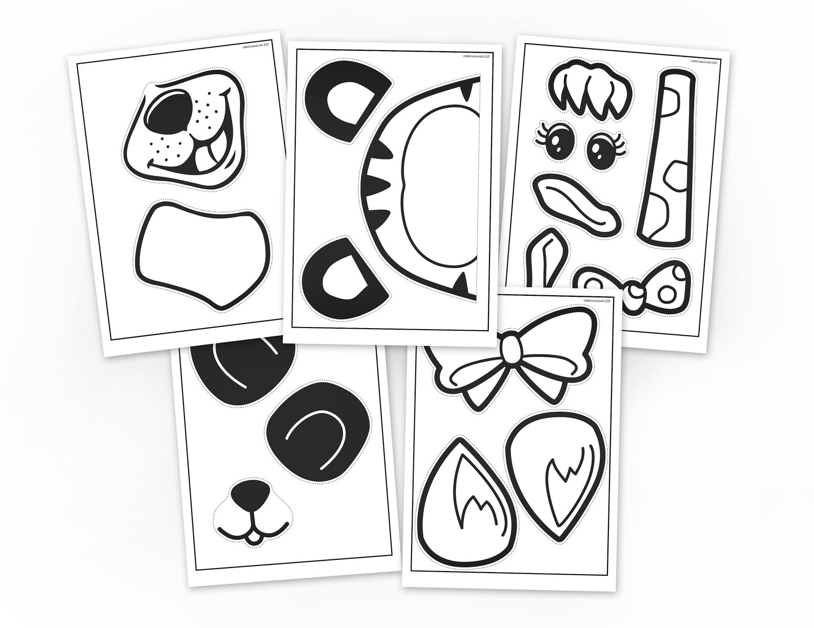 Paper Animals Printable Craft Activity for Kids Digital Download ...