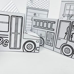 Paper Toy Cars Set 1, Printable Activity Sheets, Paper Craft Kit, Cut ...