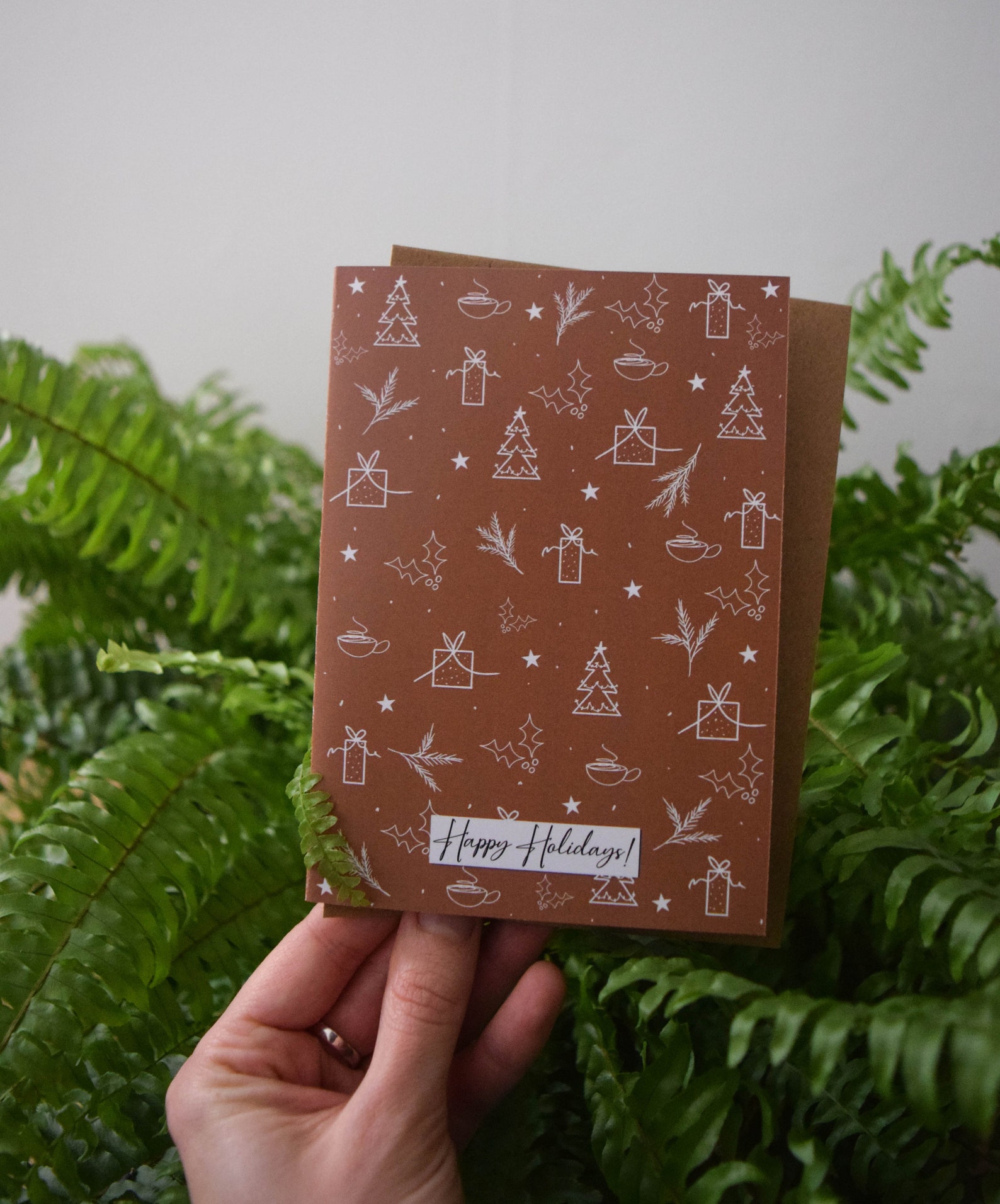 Cute Christmas Cards, Colorful Winter Gift Cards, Digital Illustrated ...