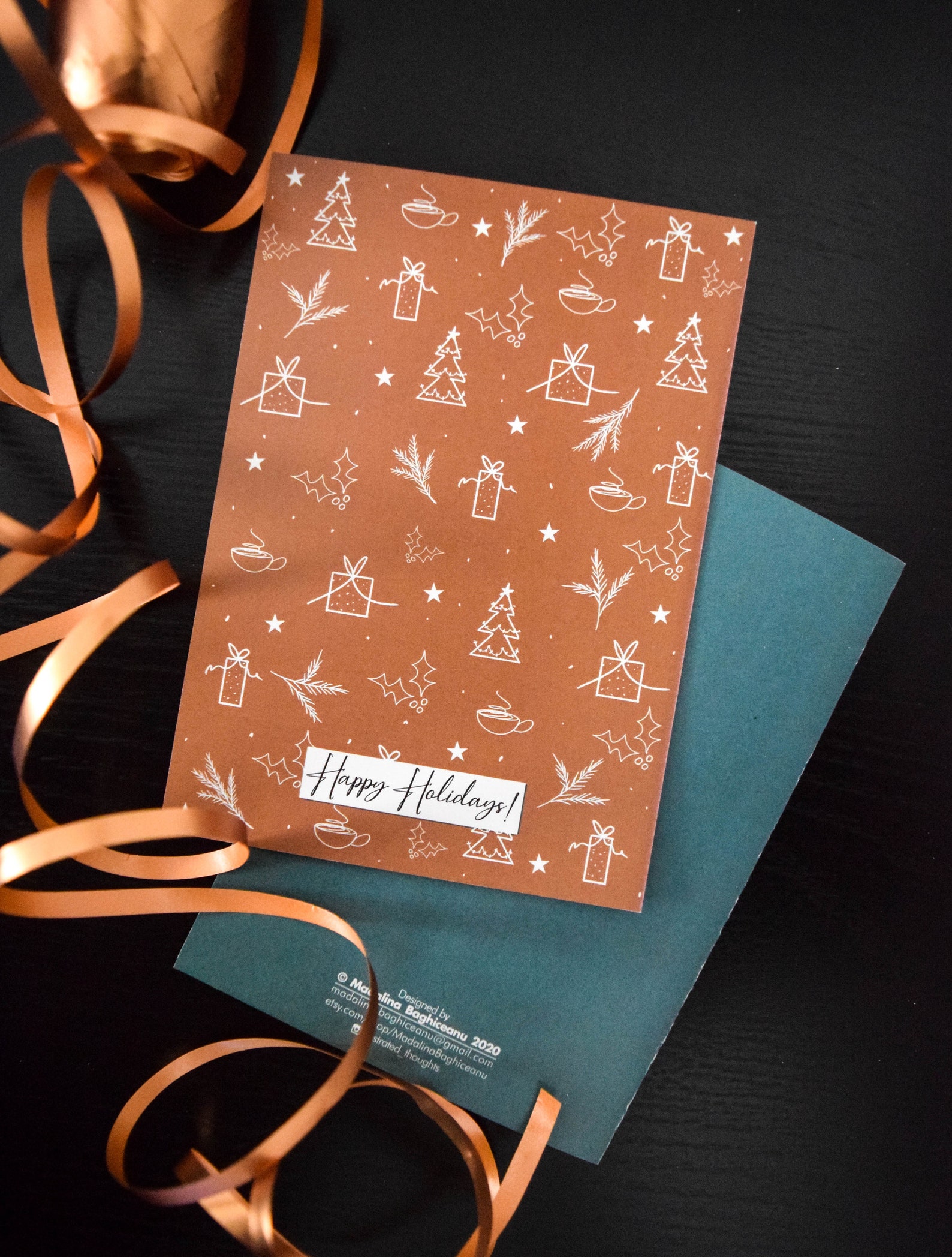 Cute Christmas Cards Colorful Winter Gift Cards Digital - Etsy