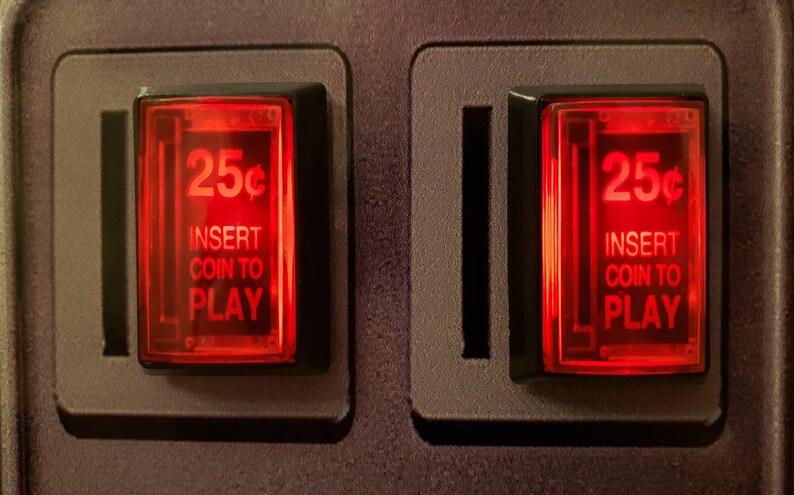 2 Arcade LED Coin Buttons With Custom USB Power Cord and - Etsy