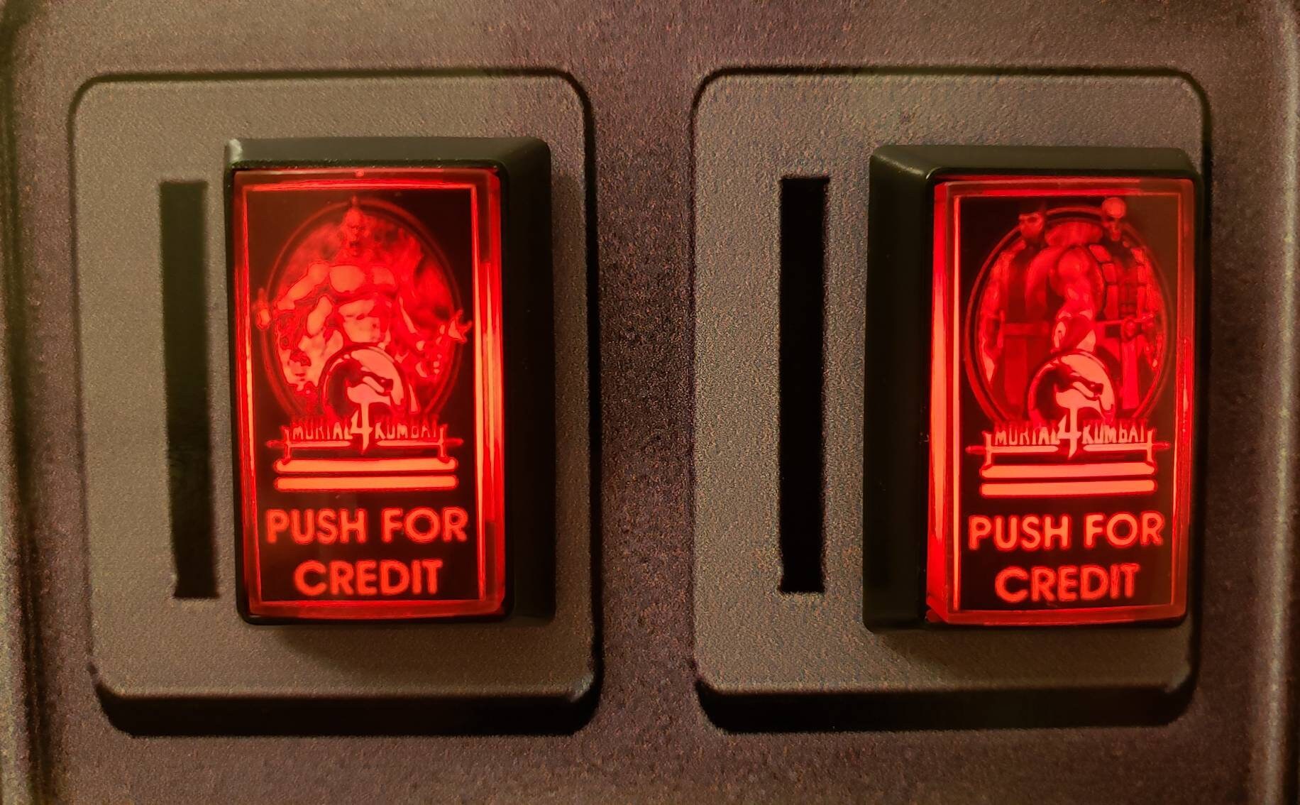 2 Custom Arcade LED Coin/credit Buttons With Custom USB Power - Etsy