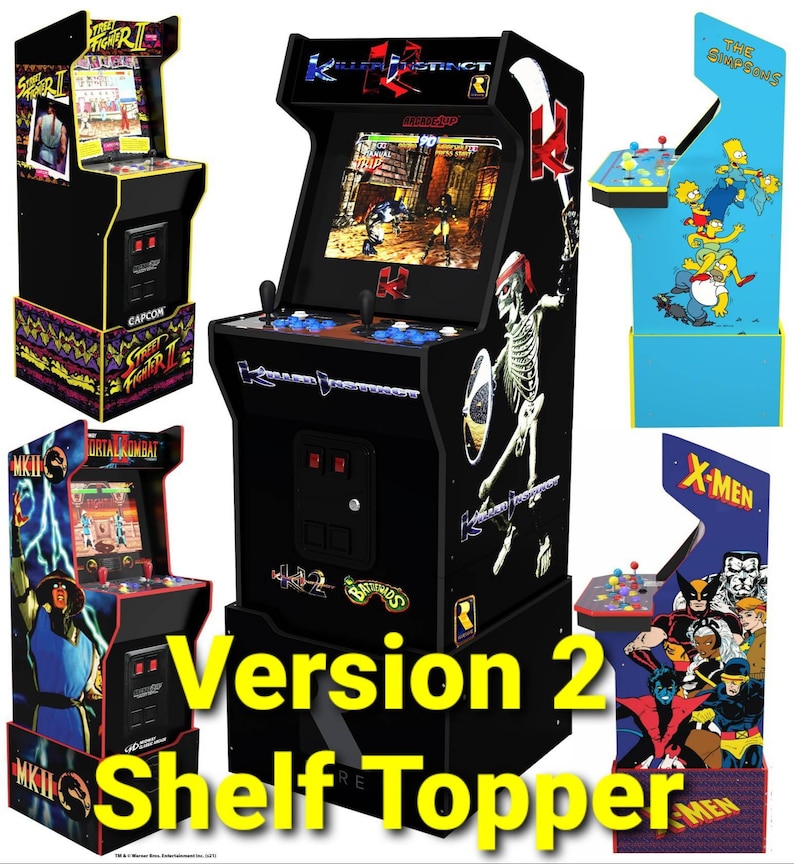 Arcade1up Version 2 Shelf Topper With Many Options for Customization ...
