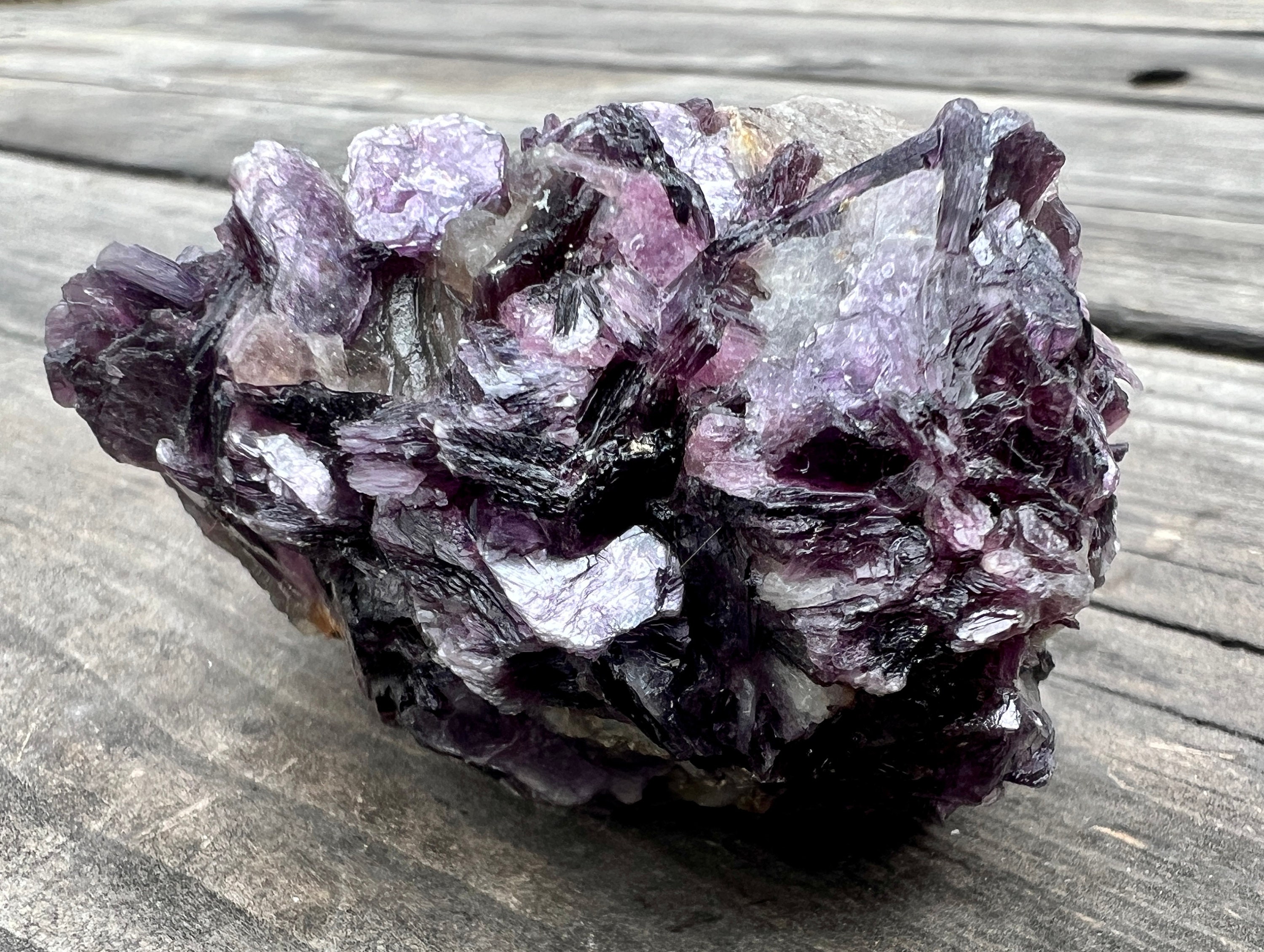 Raw Lepidolite Mica Clear Quartz Crystal Mineral Matrix,freeform Mica ...