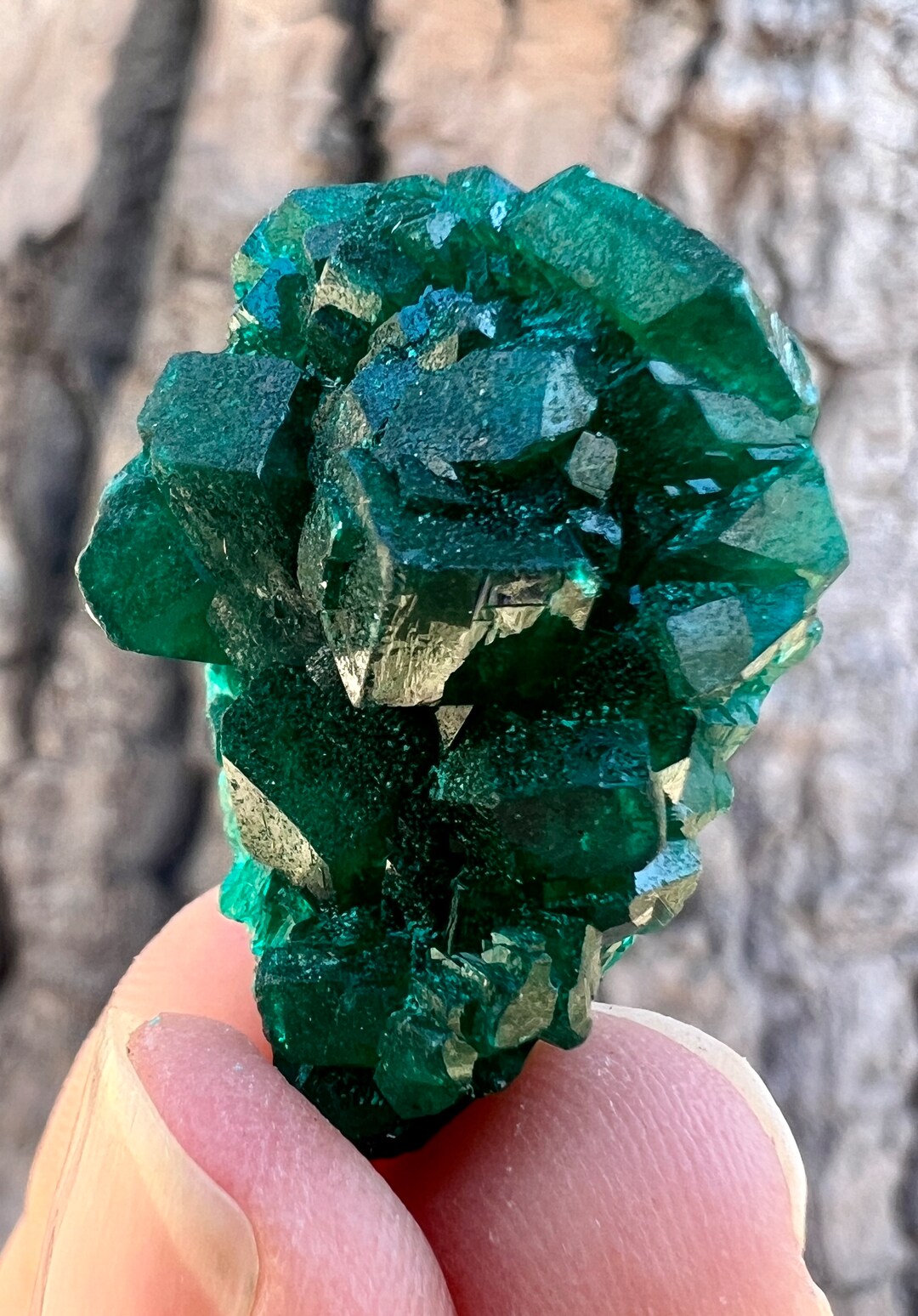 Dioptase Mineral Cluster Showpiece, Raw Dioptase Micro Mineral Specimen, Heart Healing Crystal ...