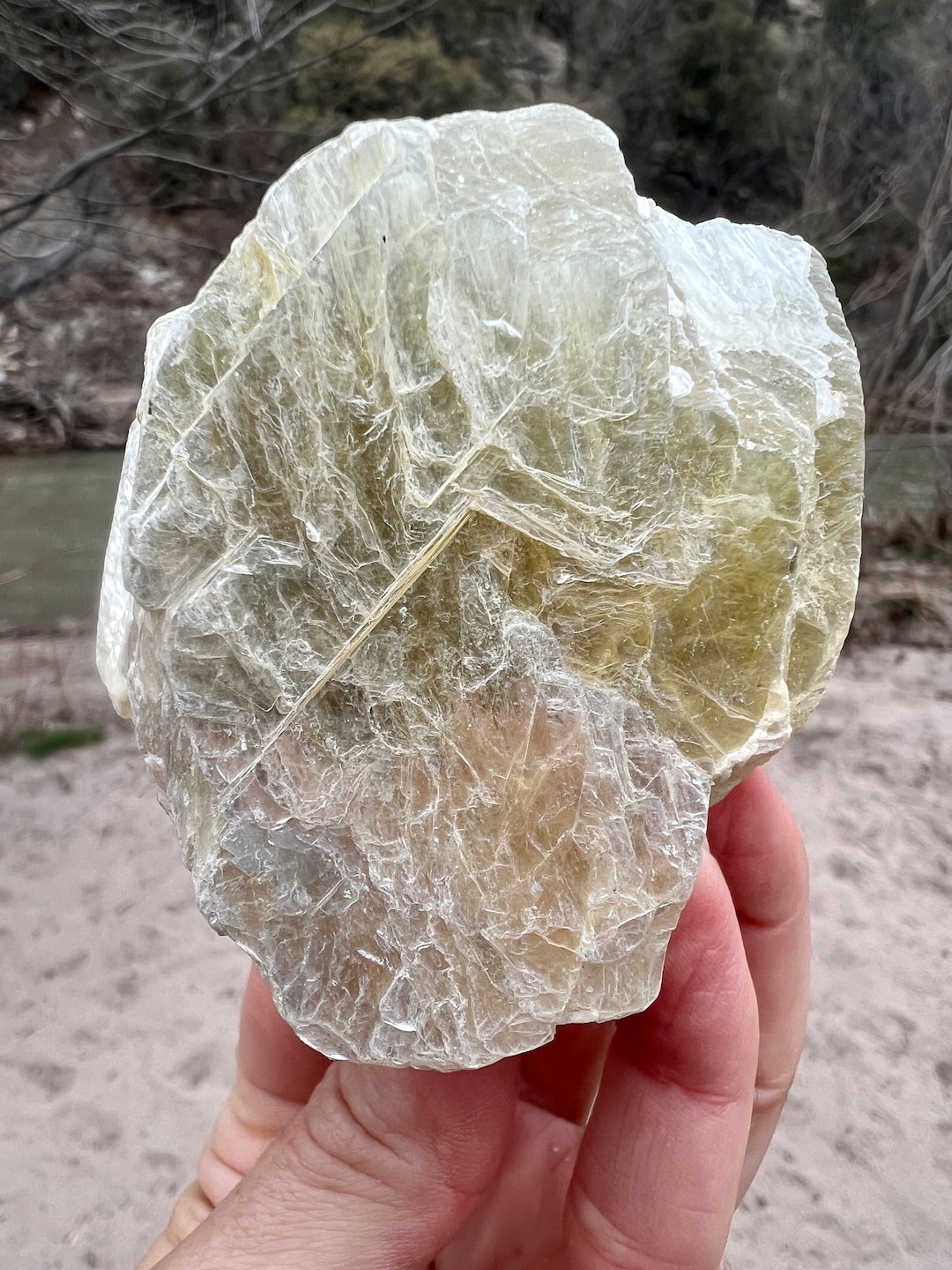 Muscovite Golden Mica Raw Crystal Mineral, Freeform Slab of Muscovite ...