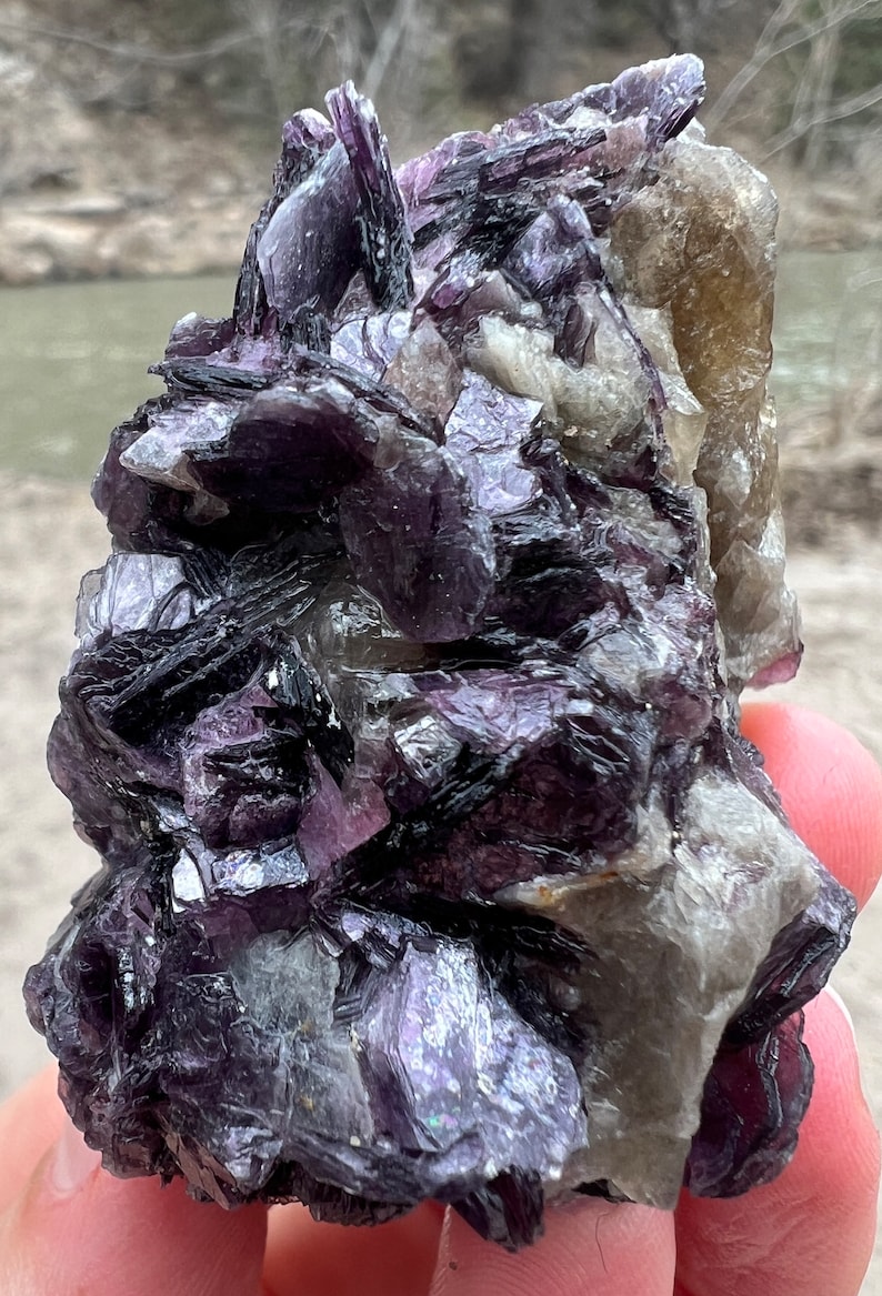 Raw Lepidolite Mica Clear Quartz Crystal Mineral Matrix,freeform Mica ...