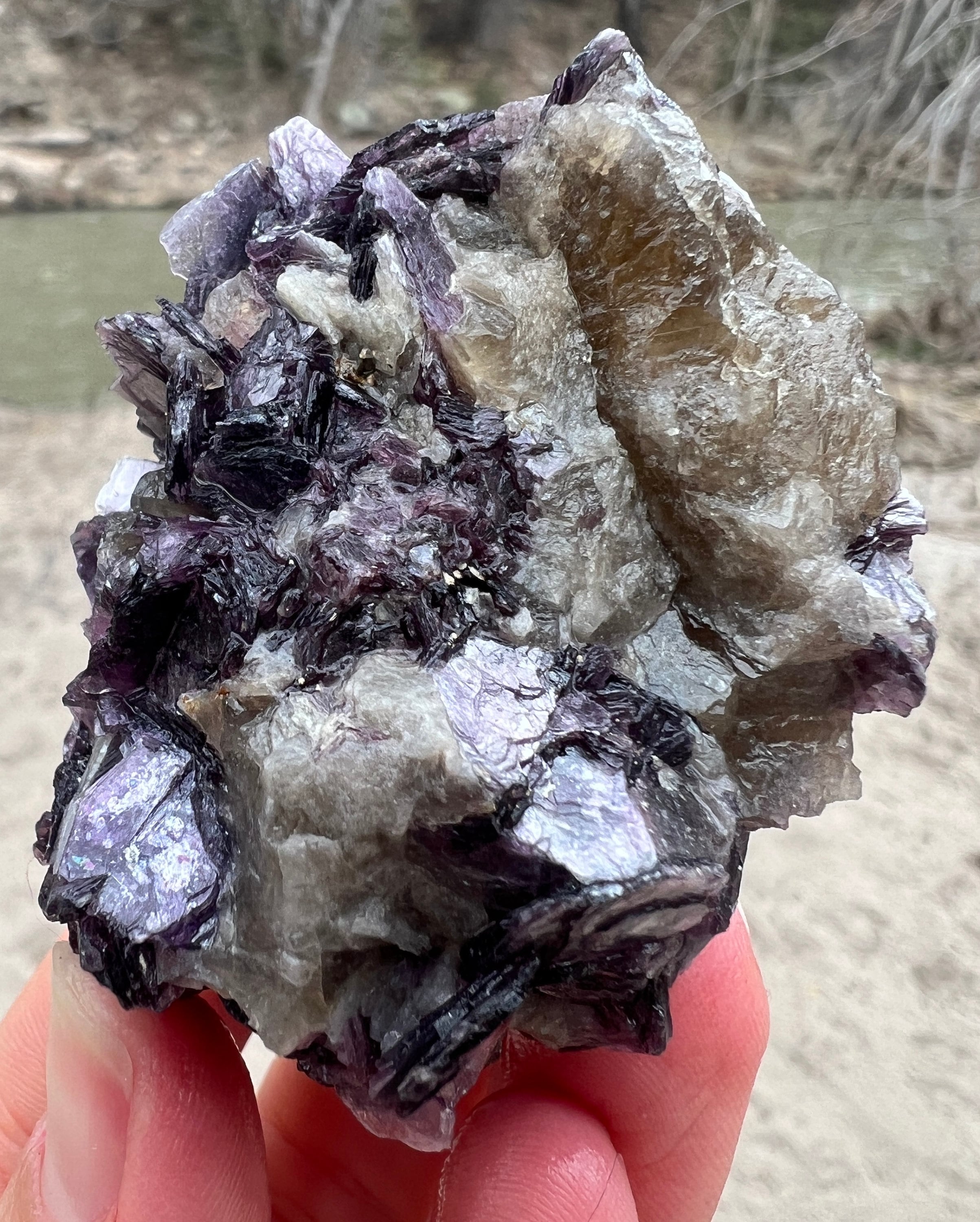 Raw Lepidolite Mica Clear Quartz Crystal Mineral Matrix,freeform Mica ...