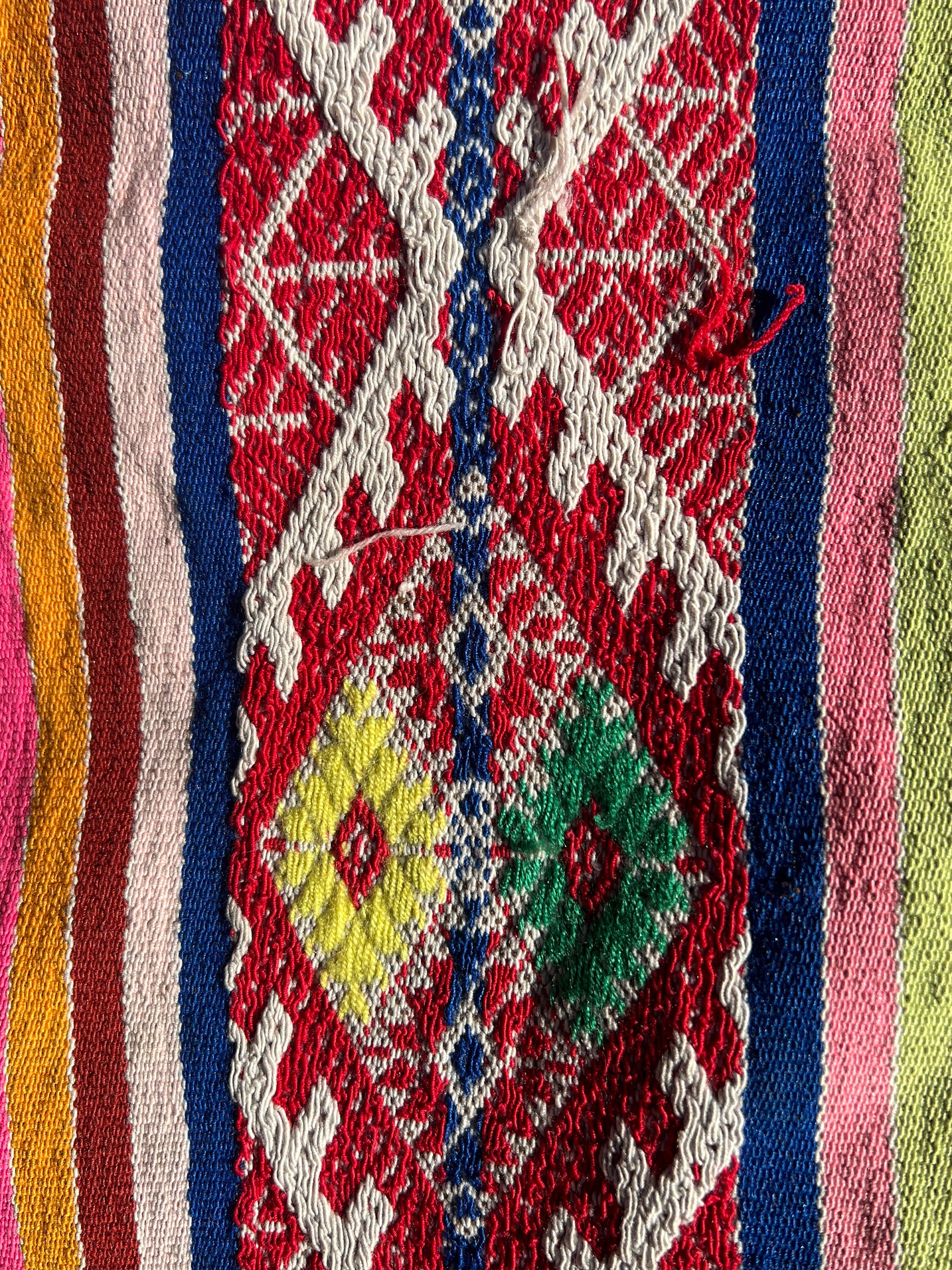 Vintage Andean Mastana Large Tapestry, Handwoven Alpaca Wool Textile ...