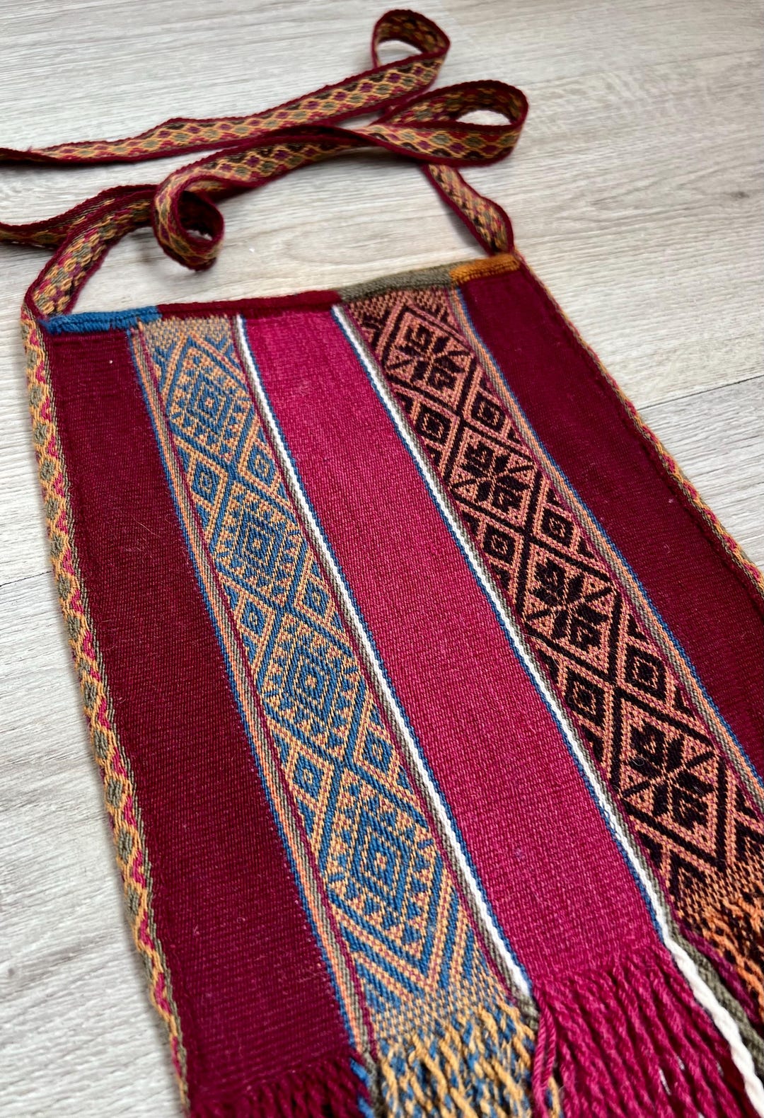 Andean Alpaca Bag, Handwoven Peruvian Shamanic Shoulder Bag, Unisex ...