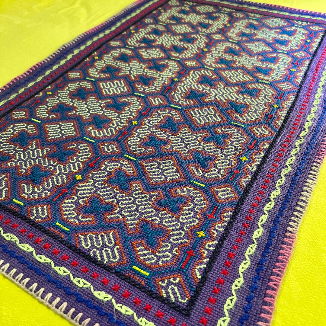 Shipibo 42x66cms Large Altar Cloth, Ayahuasca Icaro Tapestry,hand ...