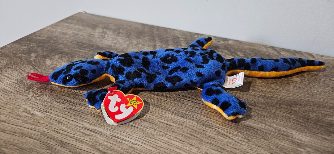 Rare Ty lizzy the Lizard Pvc Pellets - Etsy