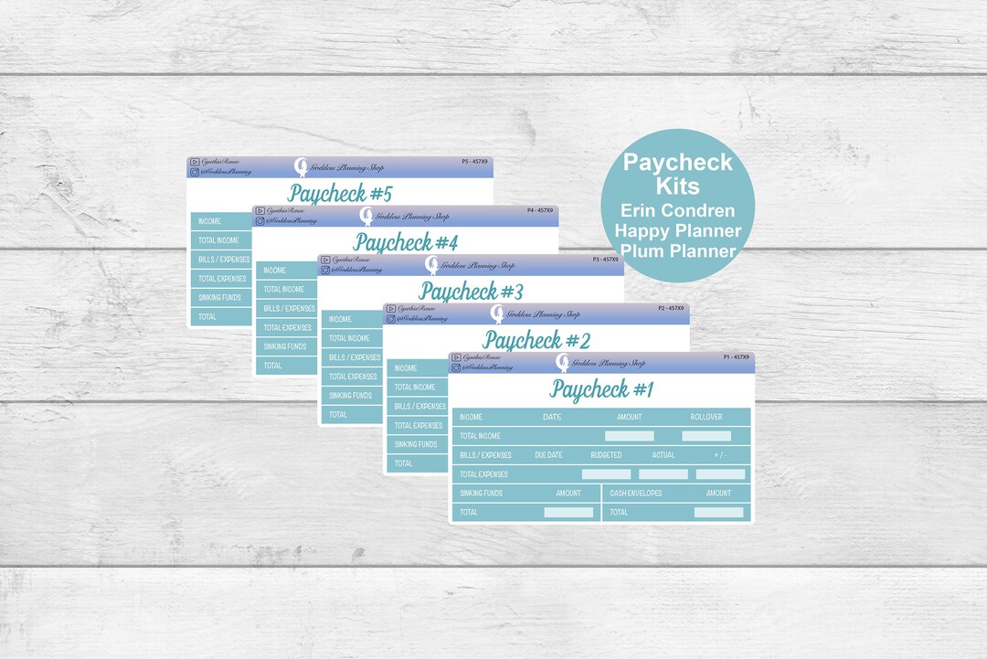Budget Stickers January Paycheck Sticker Kits - Etsy