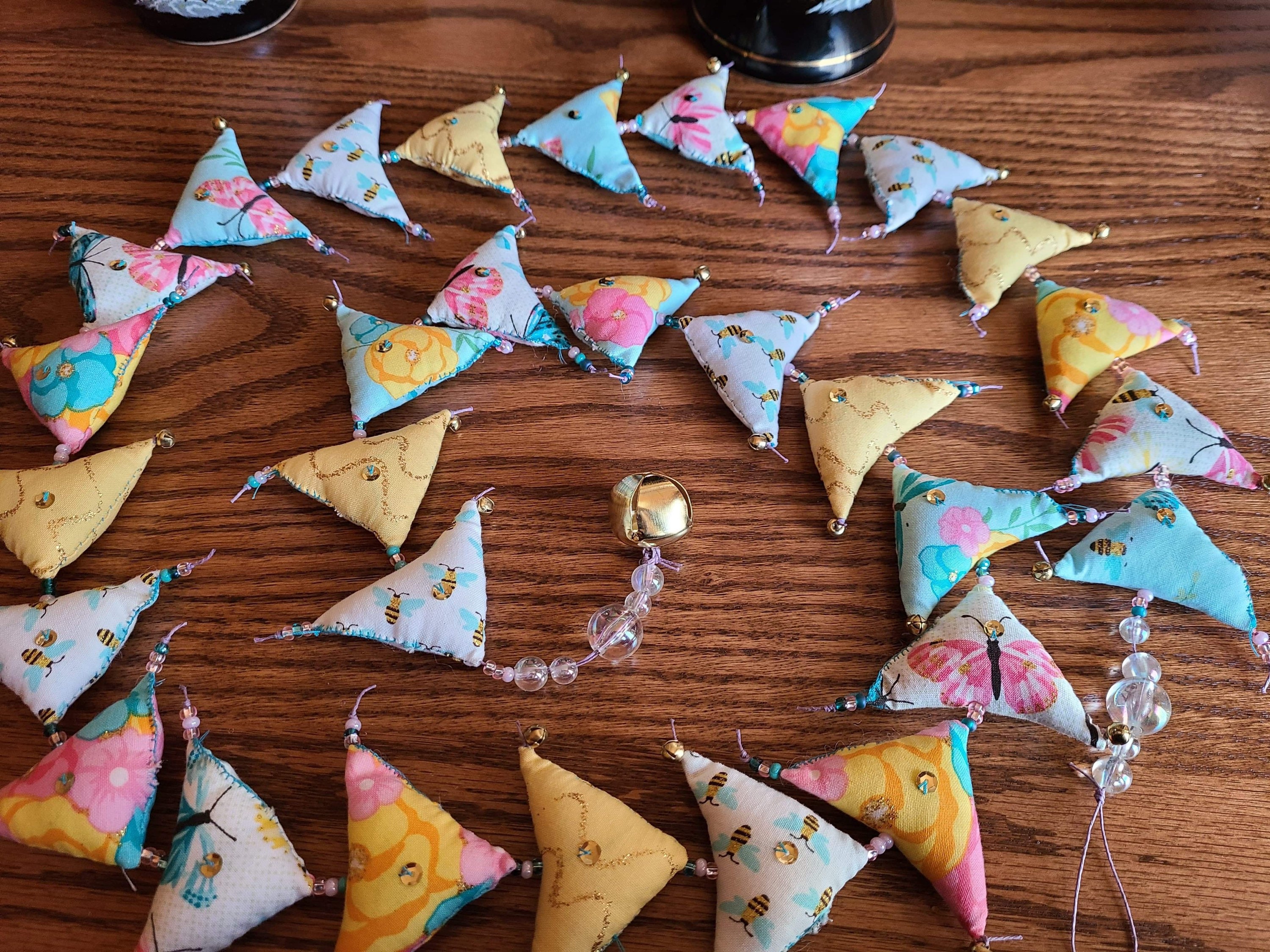 Bell Tota Colorful Bees and Butterflies - Etsy