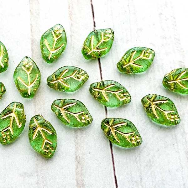 Leaf Beads - Etsy
