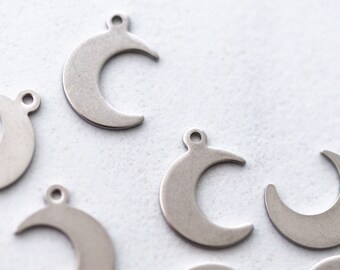 Silver Half Moon Jewelry - Etsy