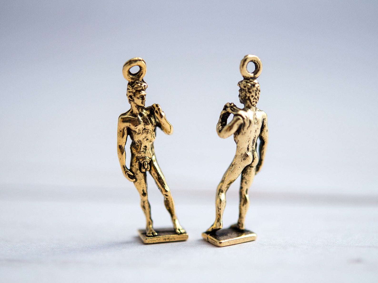 24k Gold Plated Statue of David Art History Pendant Replica | Etsy