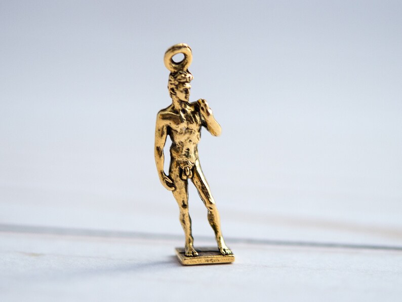24k Gold Plated Statue of David Art History Pendant Replica - Etsy