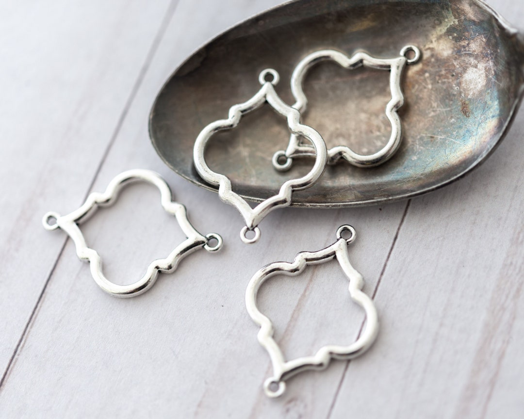 Connectors Jewelry Findings Large Unique Arabesque Design Antique ...