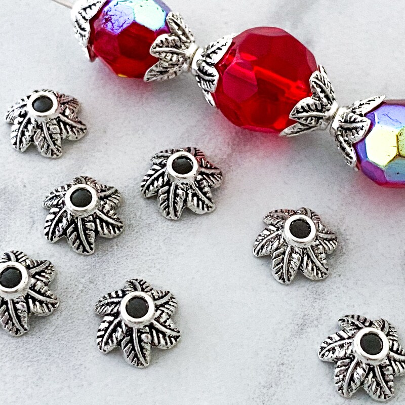 Leaf Bead Caps - Etsy