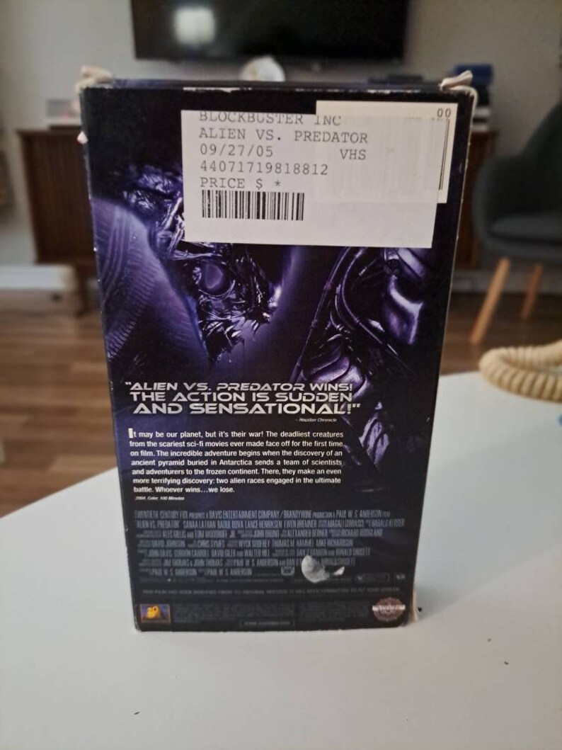 AVP Alien VS Predator VHS - Etsy