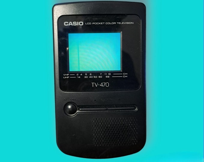Vintage Casio LCD Pocket Color Television Model TV-470 - Etsy