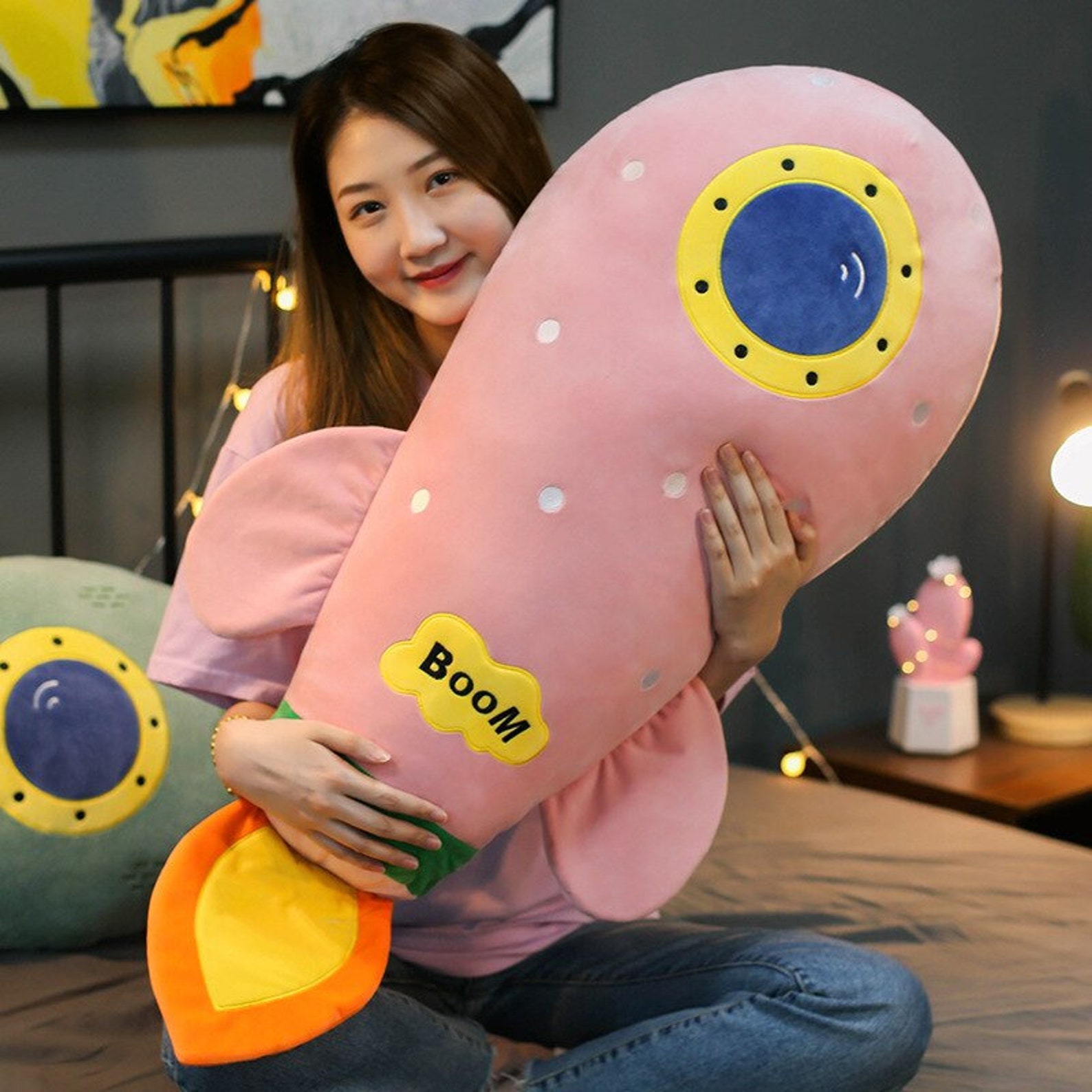 Cute Rocket Gifts Rocket Plush Toys Rocket Stuffed Pillow Soft | Etsy