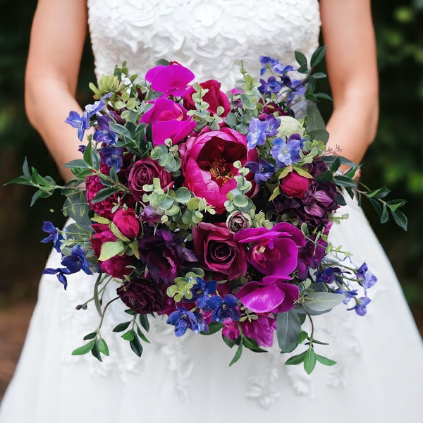 Magenta Bouquet - Etsy