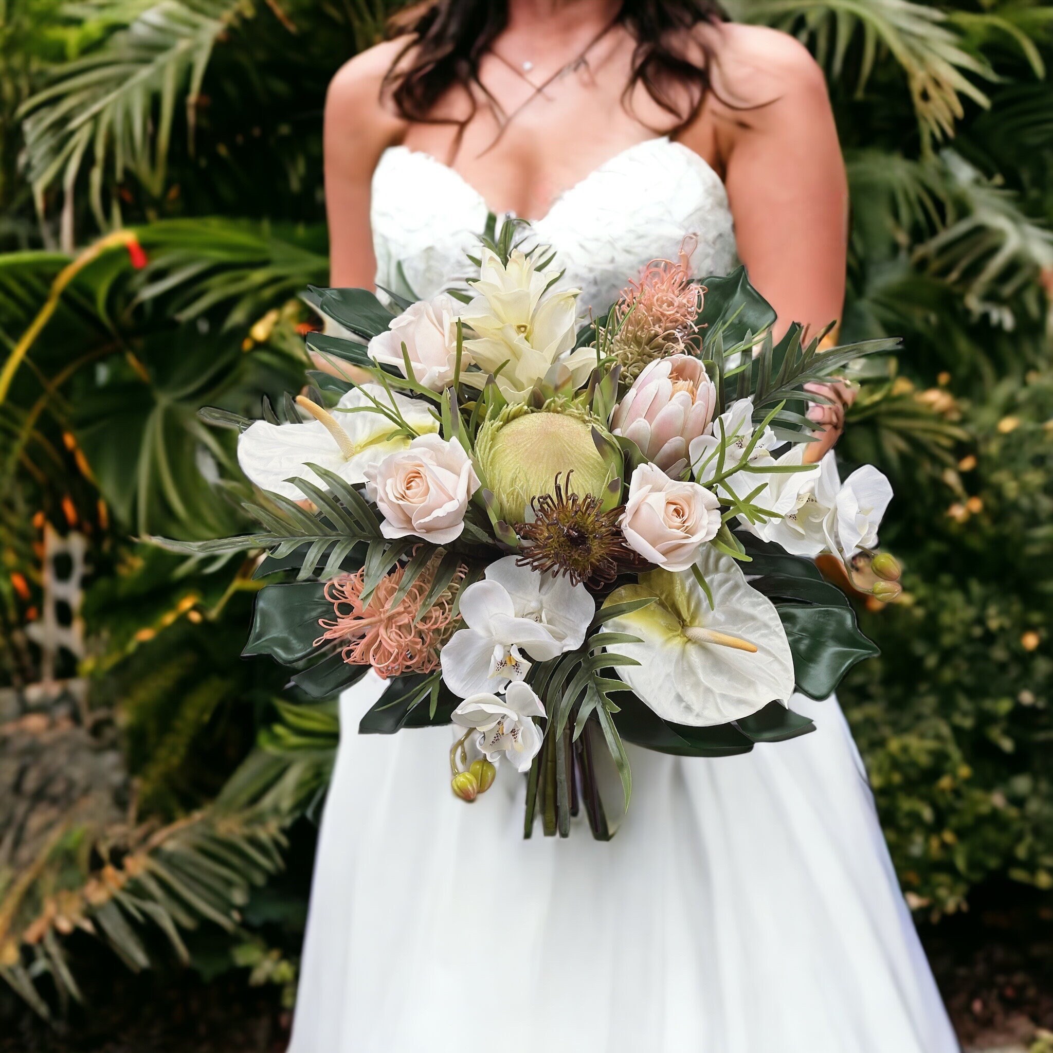 White Anthurium Bouquet