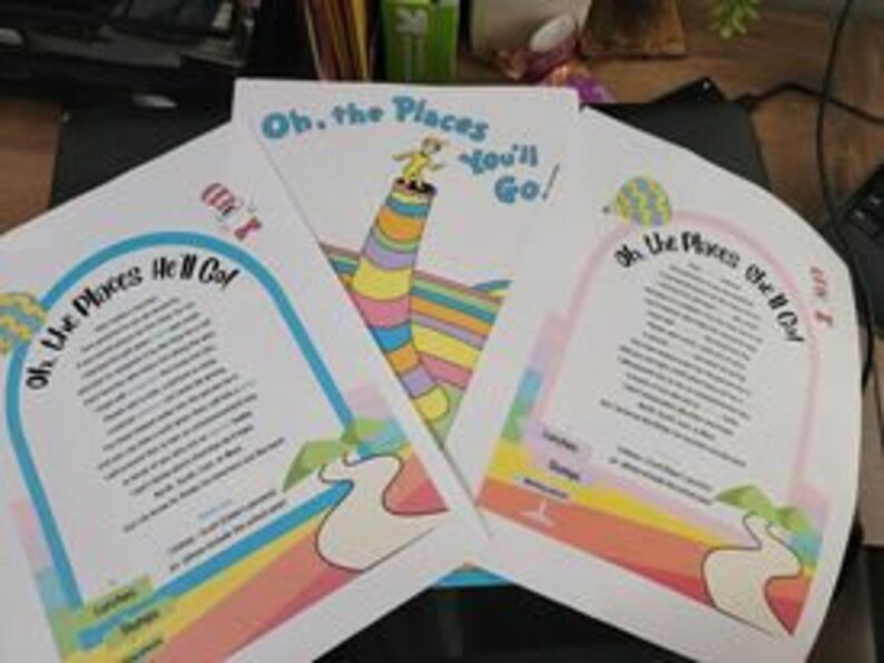 Oh the Places You'll Go Memory Book School Memories Dr Seuss Book ...