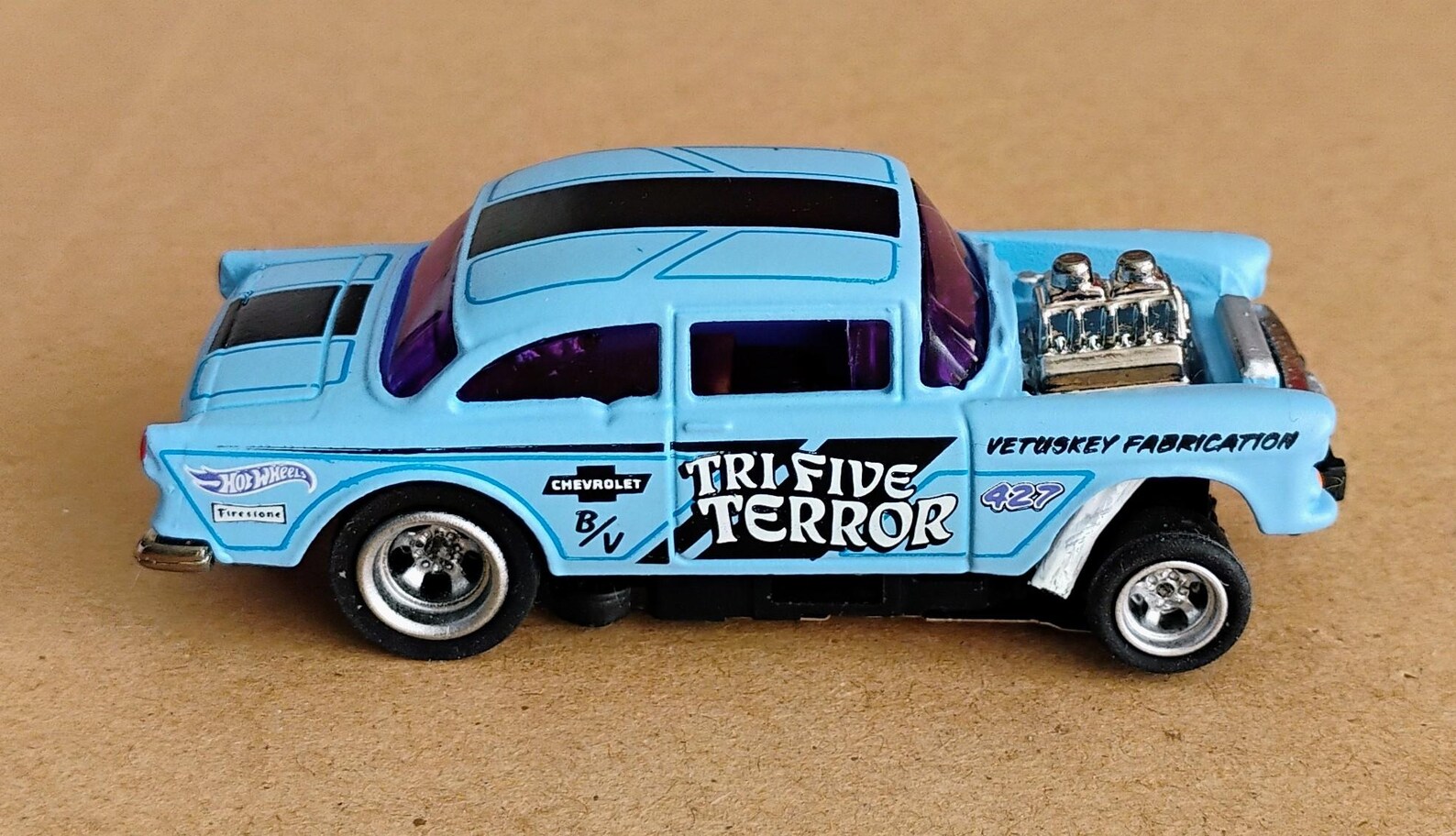 HO Scale Slot Car 55 Gasser Custom Hot Wheels Conversion Tri Five ...