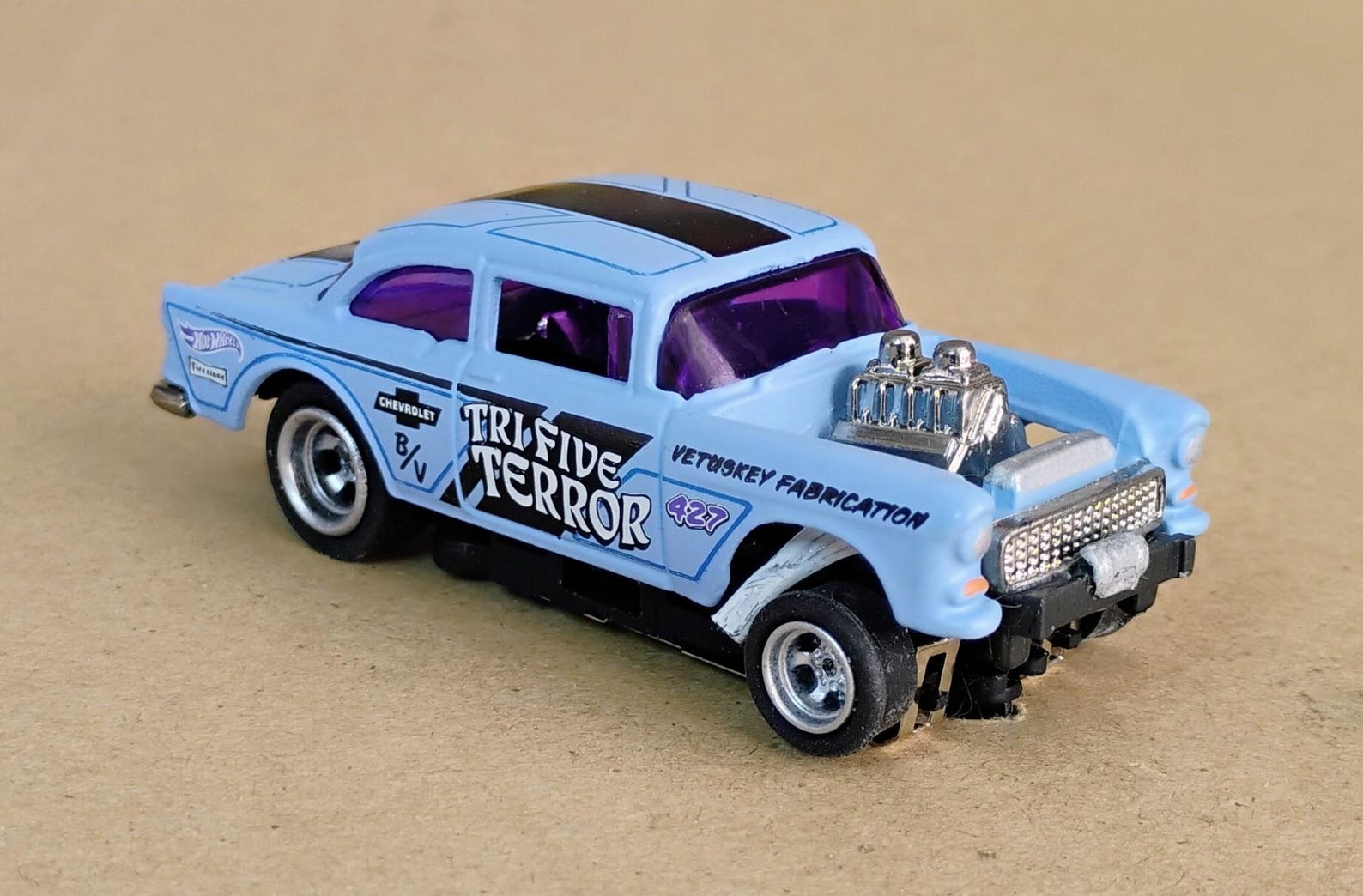 HO Scale Slot Car 55 Gasser Custom Hot Wheels Conversion Tri Five ...