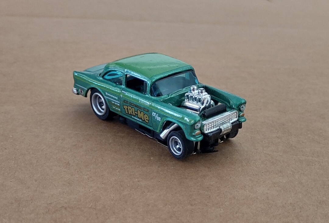 HO Slot Car: Custom '55 Gasser Hot Wheels Conversion Tri-me - Etsy