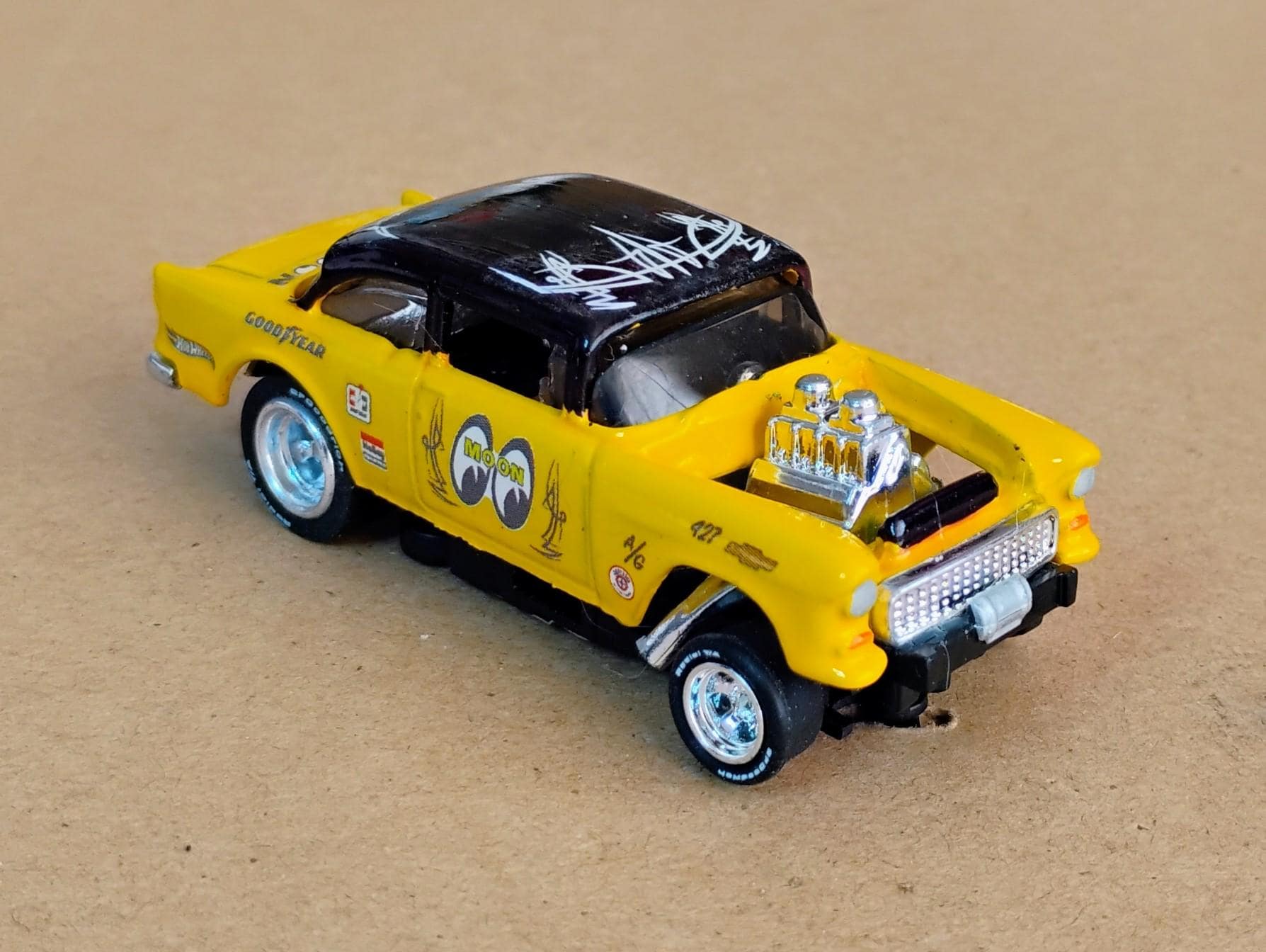HO Scale Slot Car 55 Gasser Custom Hot Wheels Conversion Mooneyes - Etsy