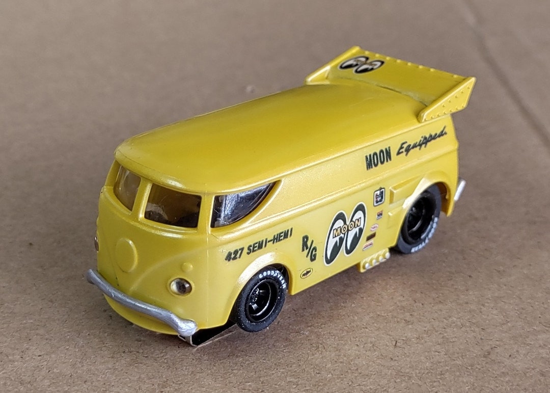 HO (1/64) Scale Slot Car VW Drag Bus New Custom Auto World Body, Built ...
