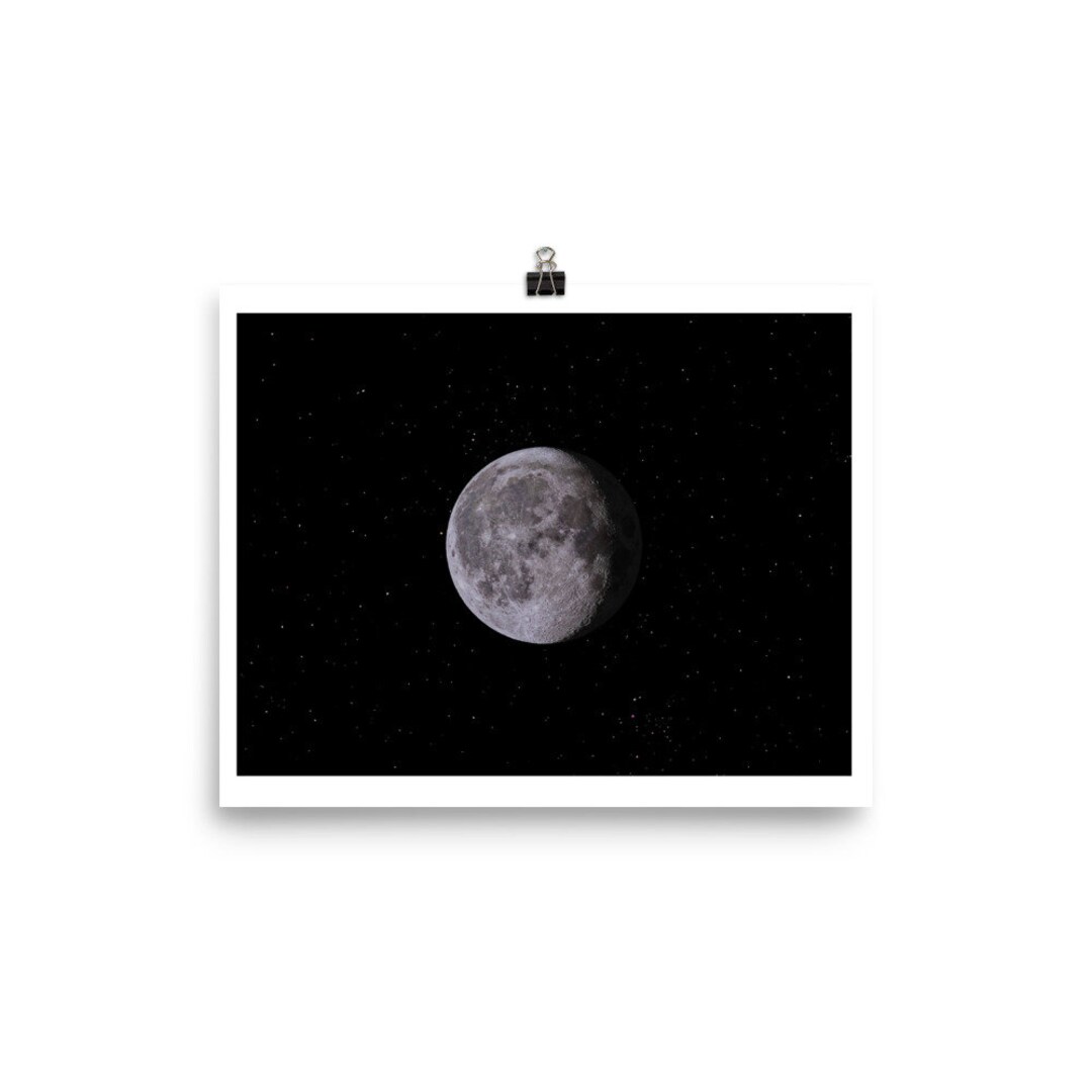 HDR Moon Poster - Etsy