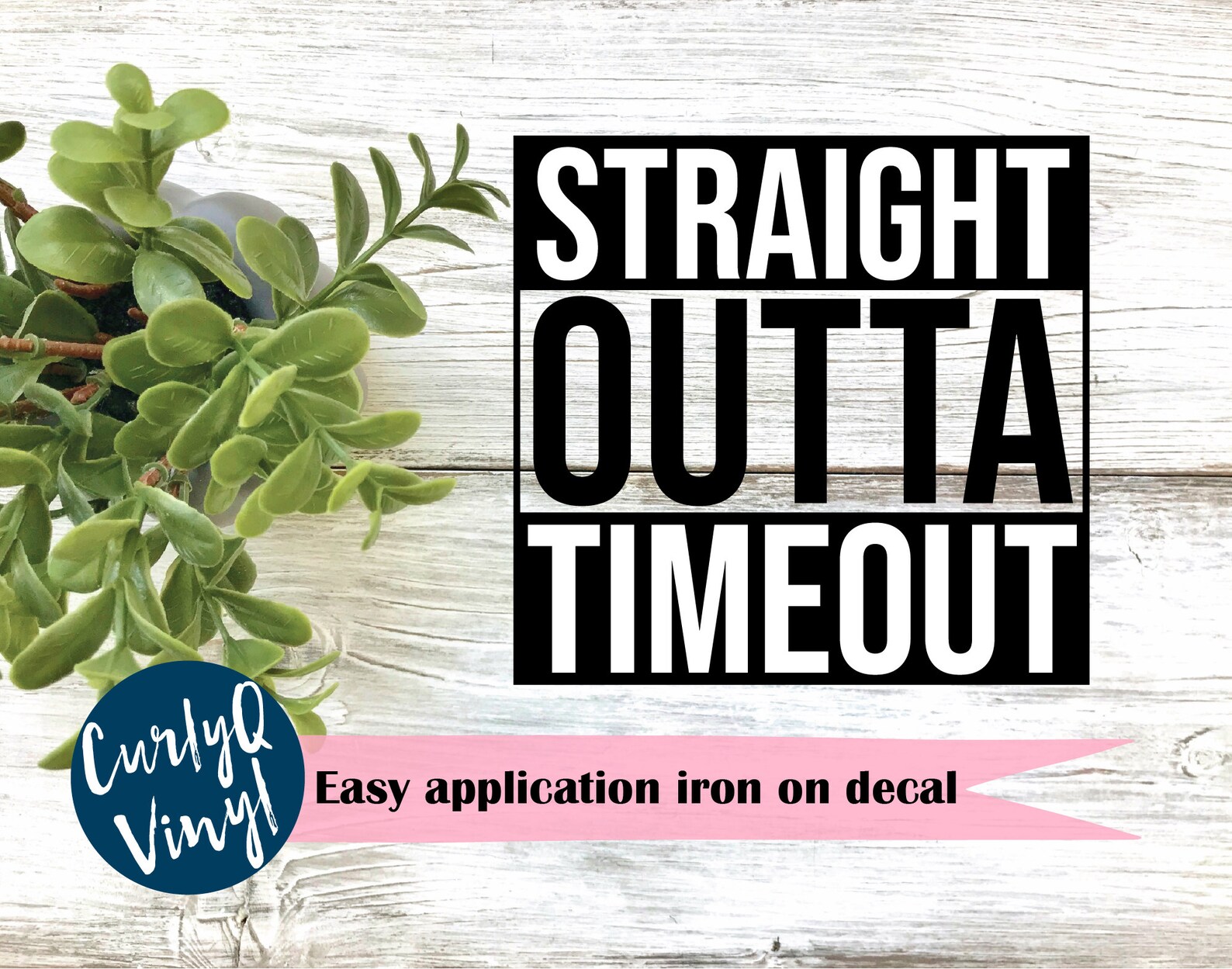 Straight Outta Timeout, Iron on Decal, Toddler Shirt, Funny Shirt, HTV ...