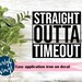 Straight Outta Timeout, Iron on Decal, Toddler Shirt, Funny Shirt, HTV ...
