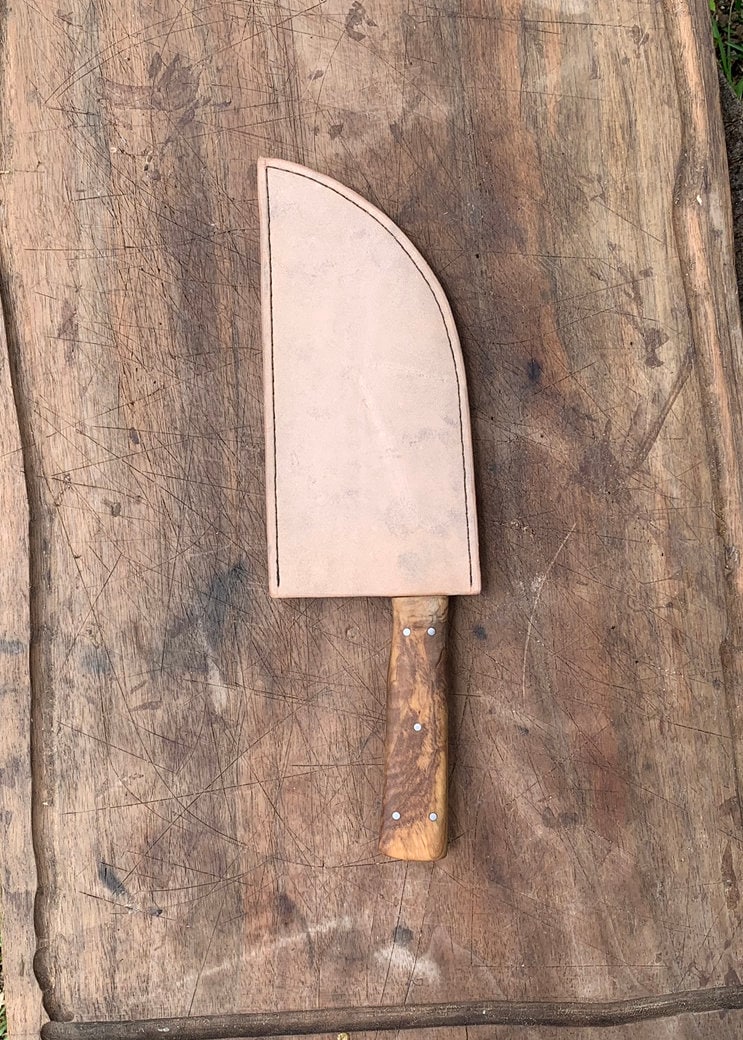 Serbian Cleaver Chefs Knife - Etsy
