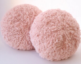 Round Fur Pillow | Etsy